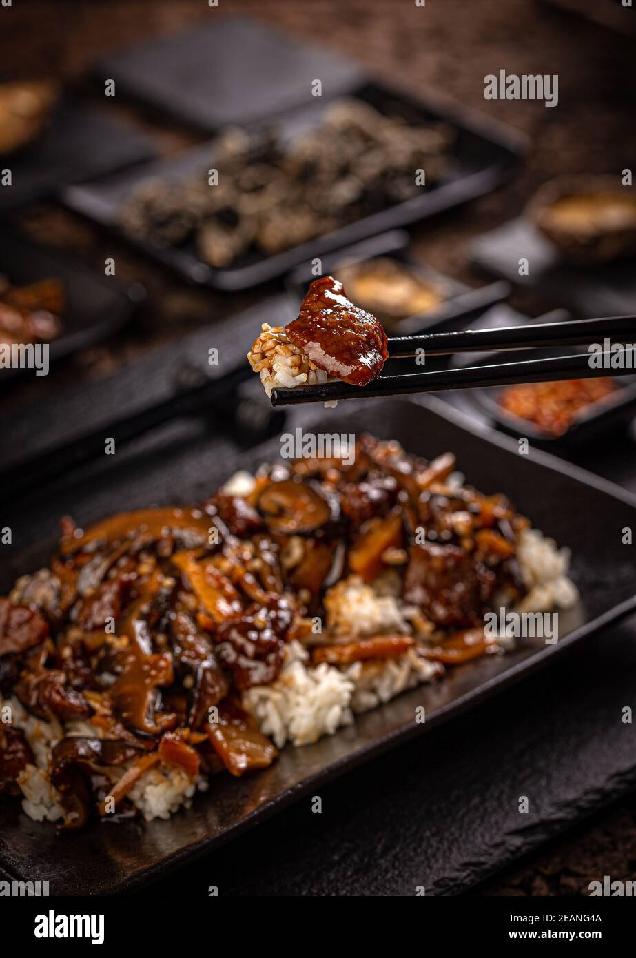 Menu de la cuisine chinoise Banque de photographies et d’images à haute ...