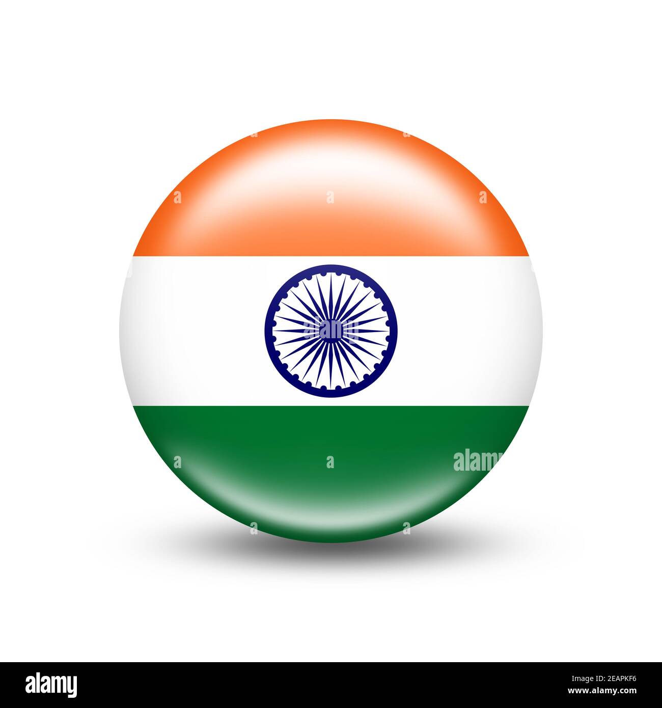 Indian flag map illustration Banque de photographies et d’images à ...