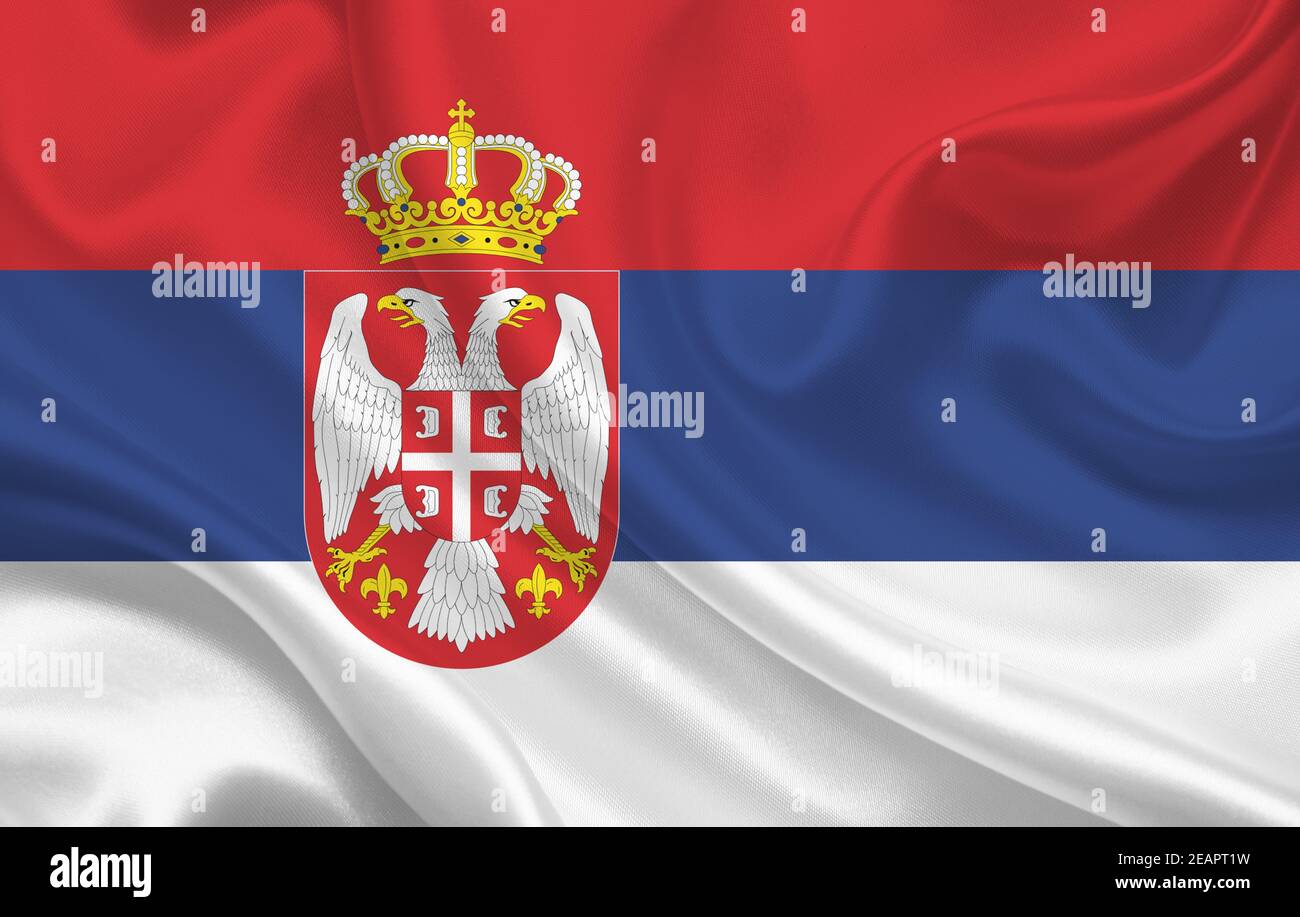 Drapeau national de la serbie Banque de photographies et d’images à ...