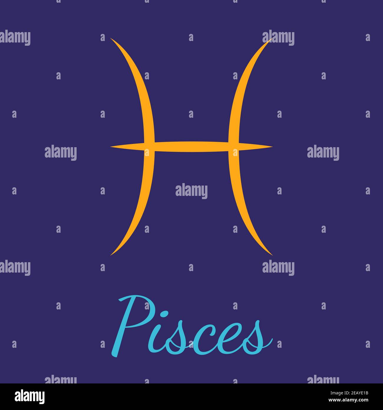 Symbole du poisson signe astrologique Banque de photographies et d ...