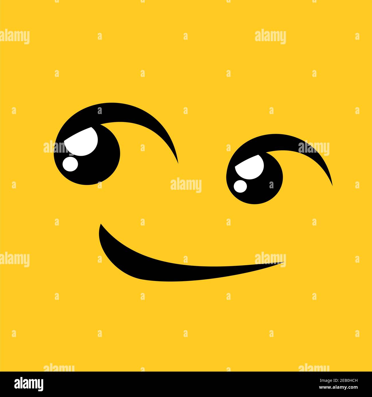 Symbole du visage souriant Banque d'image et photos - Alamy