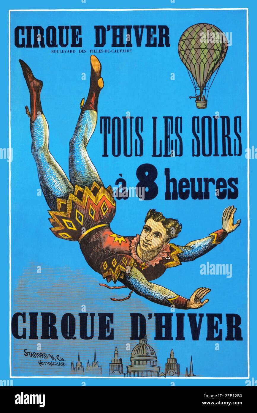 Affiche de cirque vintage Banque de photographies et d’images à haute ...