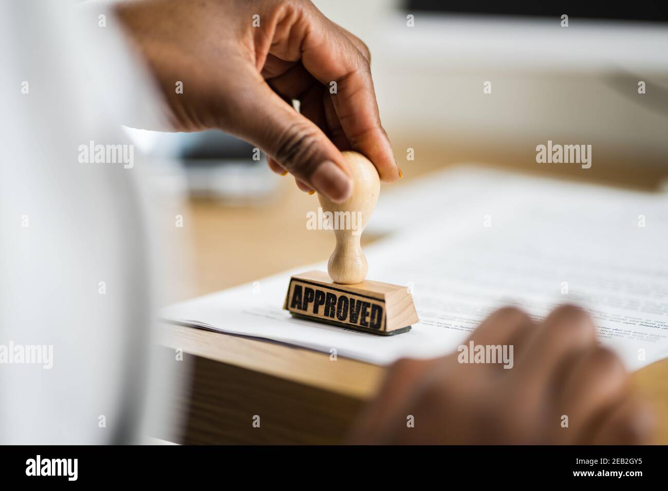 Timbre ou certificat de contrat de notaire afro-américain Photo Stock ...