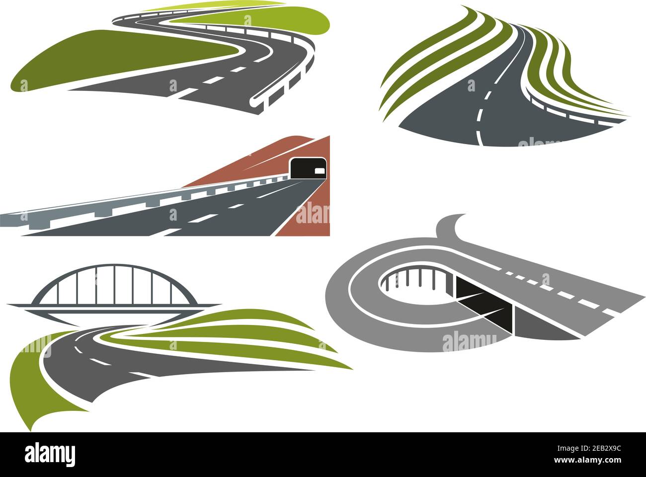 Rampe d'autoroute Banque d'images vectorielles - Alamy