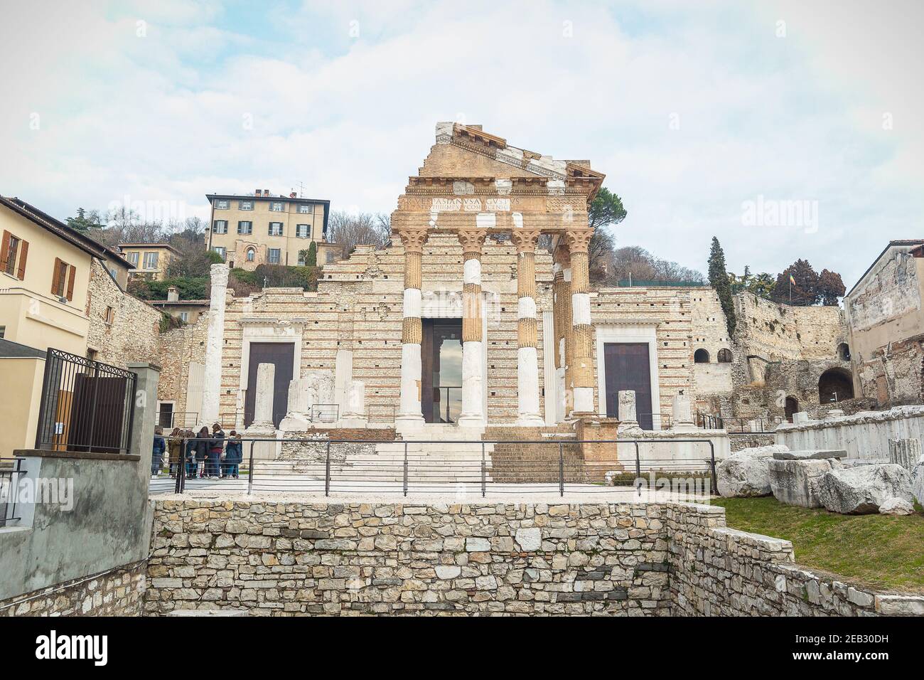 Temple de la triade capitoline à brescia Banque de photographies et d ...