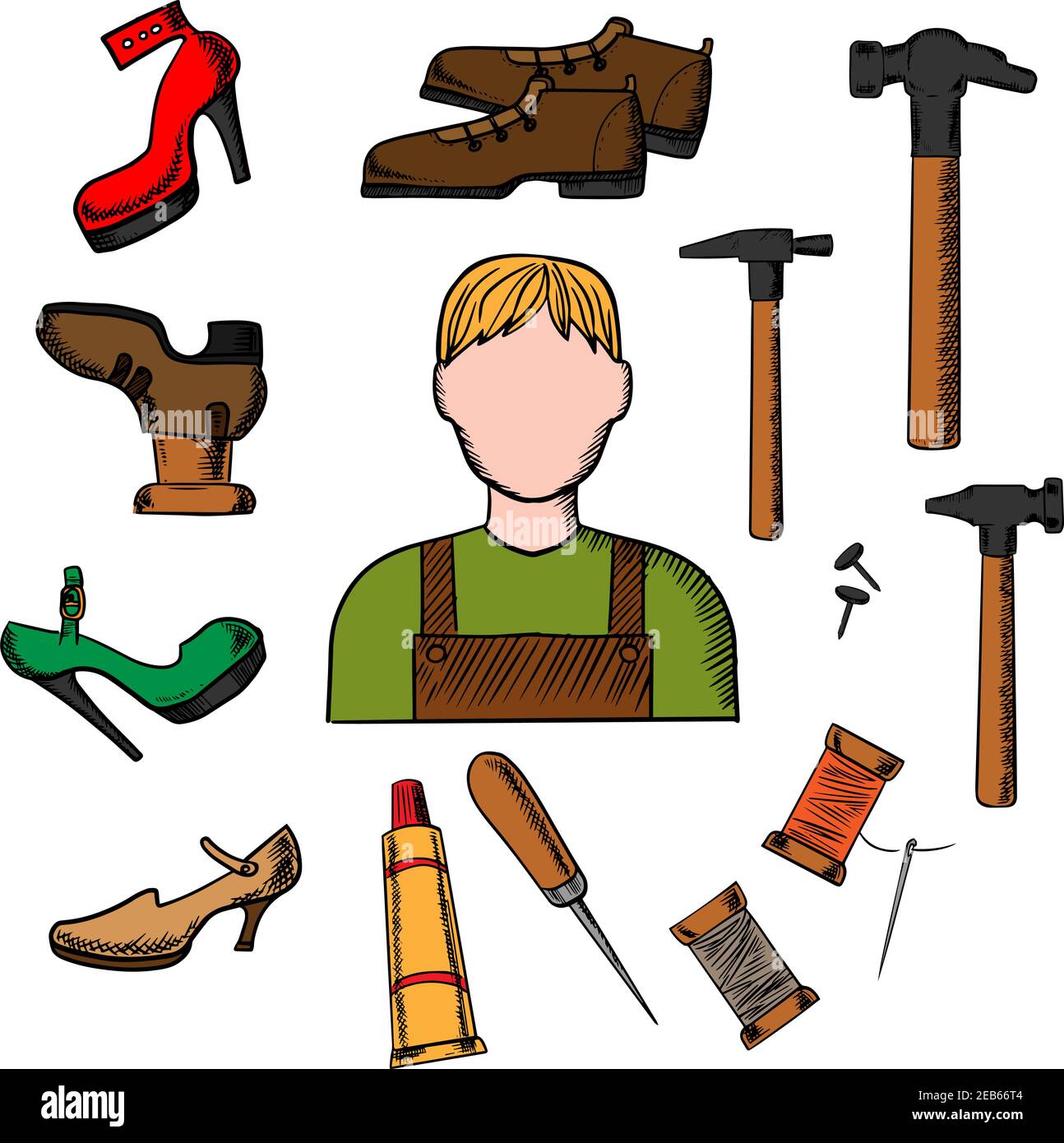 Talons bruns Banque d'images vectorielles - Alamy