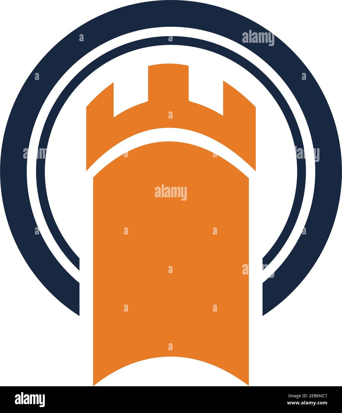 Château vector illustration Logo Icône Template design Image ...