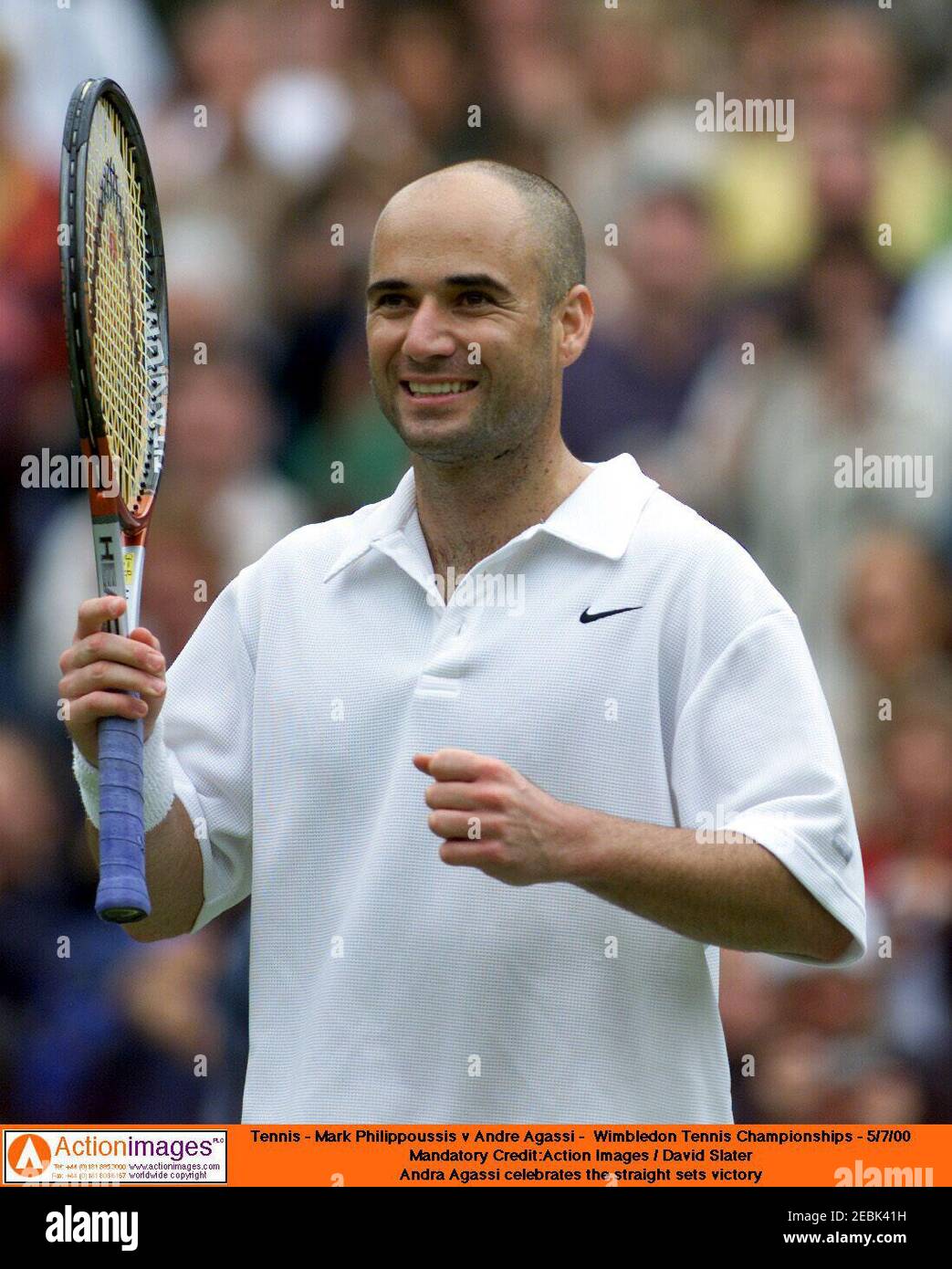 Andre agassi v mark philippoussis Banque de photographies et d’images à ...