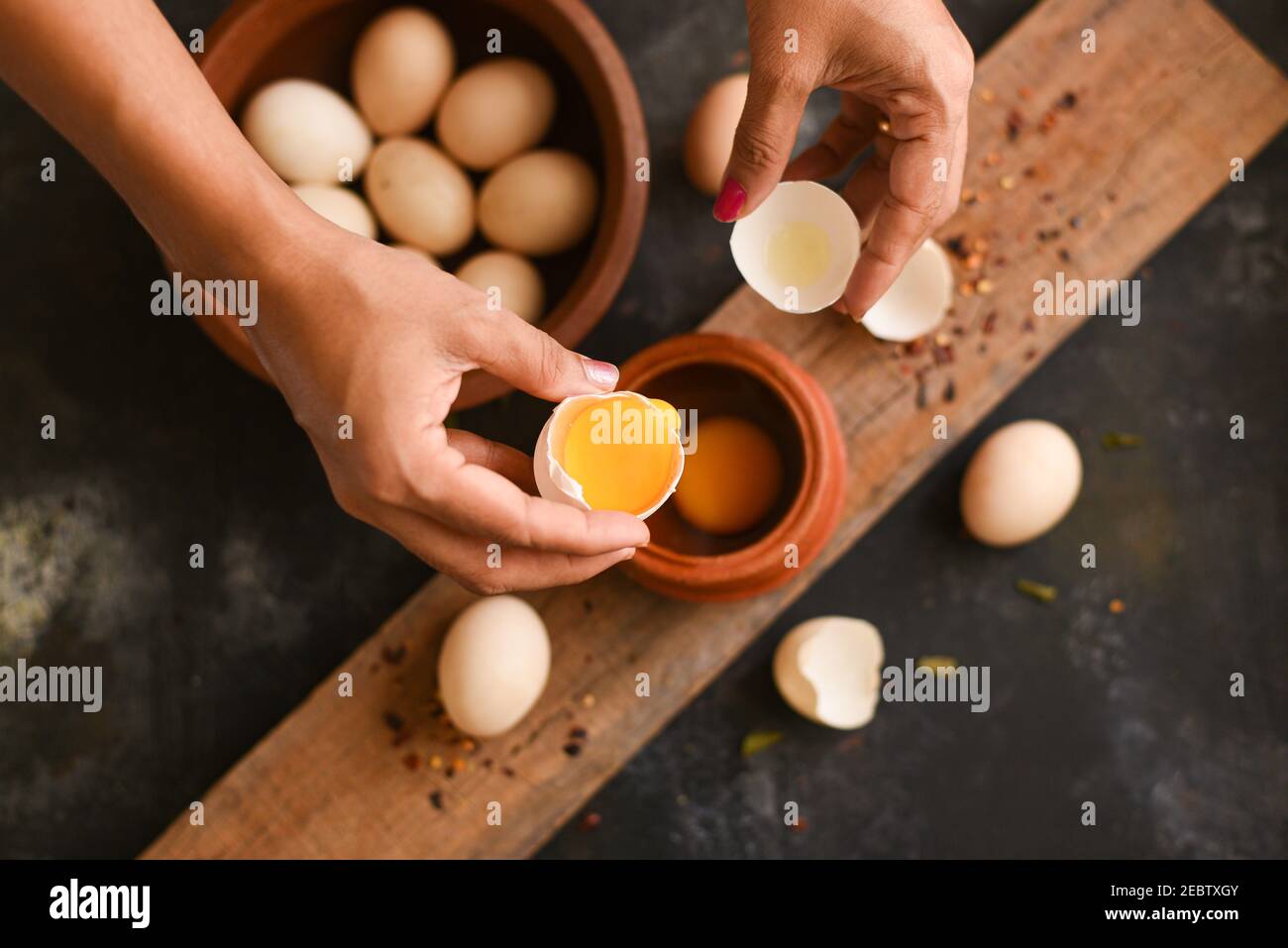 Coquille D'oeuf De Poulet Banque d'image et photos - Alamy