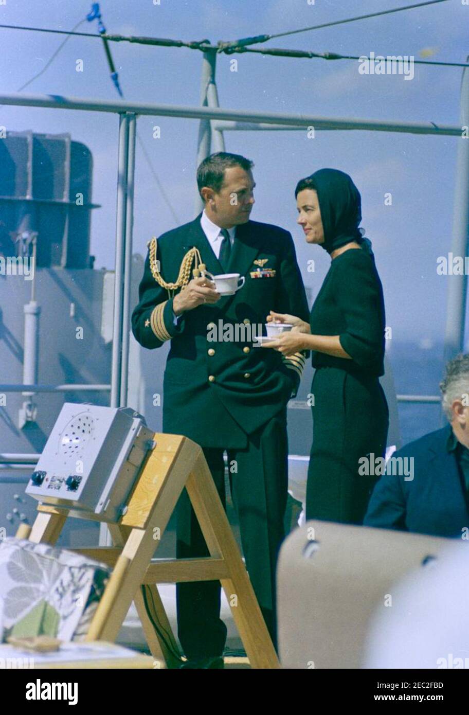 Le Président Kennedy Watches la deuxième course de coupe de l ...