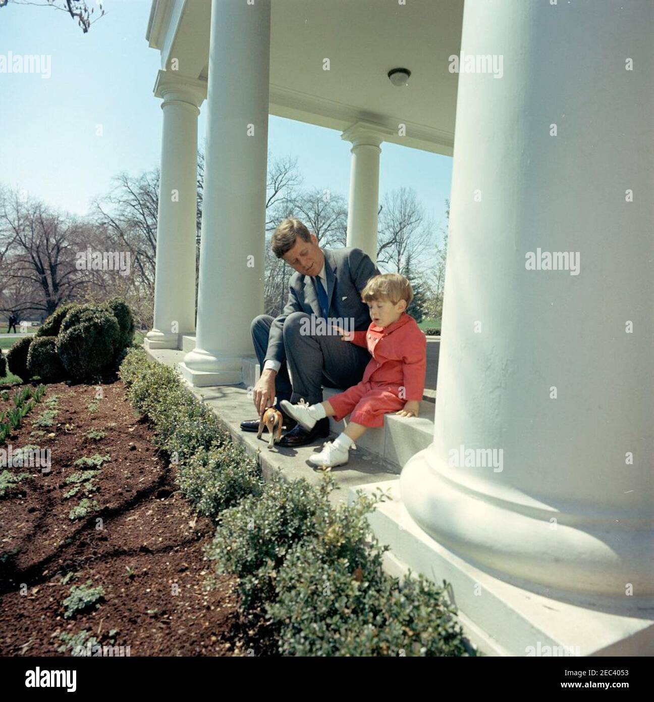 Président Kennedy avec John F. Kennedy, Jr. (JFK, Jr.), u0026 Caroline ...