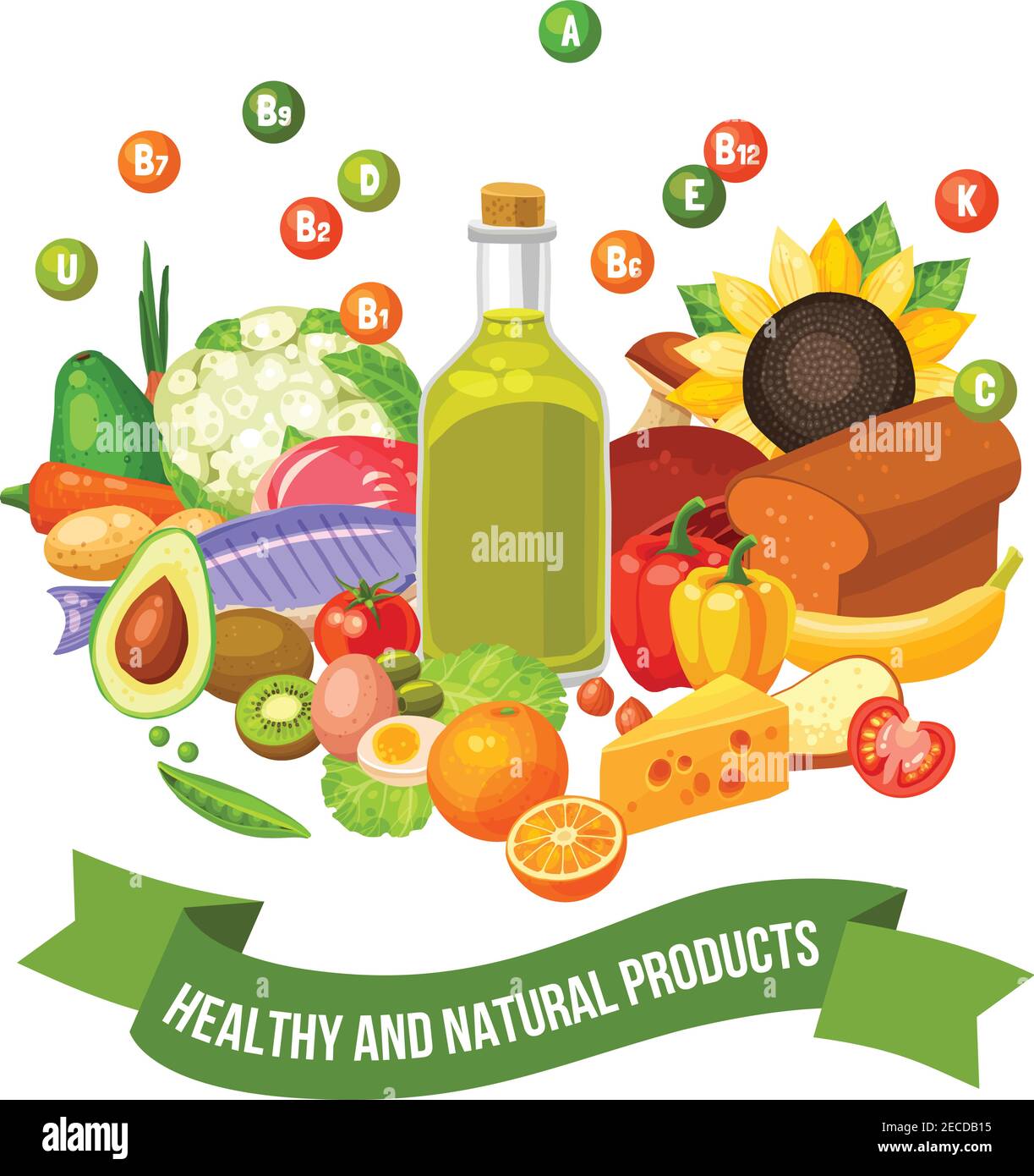 Groupes d'aliments Banque d'images vectorielles - Alamy