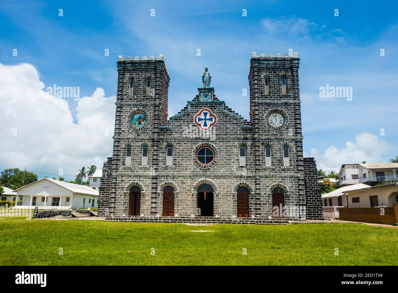 Cathédrale notre-Dame de l'Assomption, Mata-Utu, Wallis, Wallis et Futuna Photo Stock - Alamy