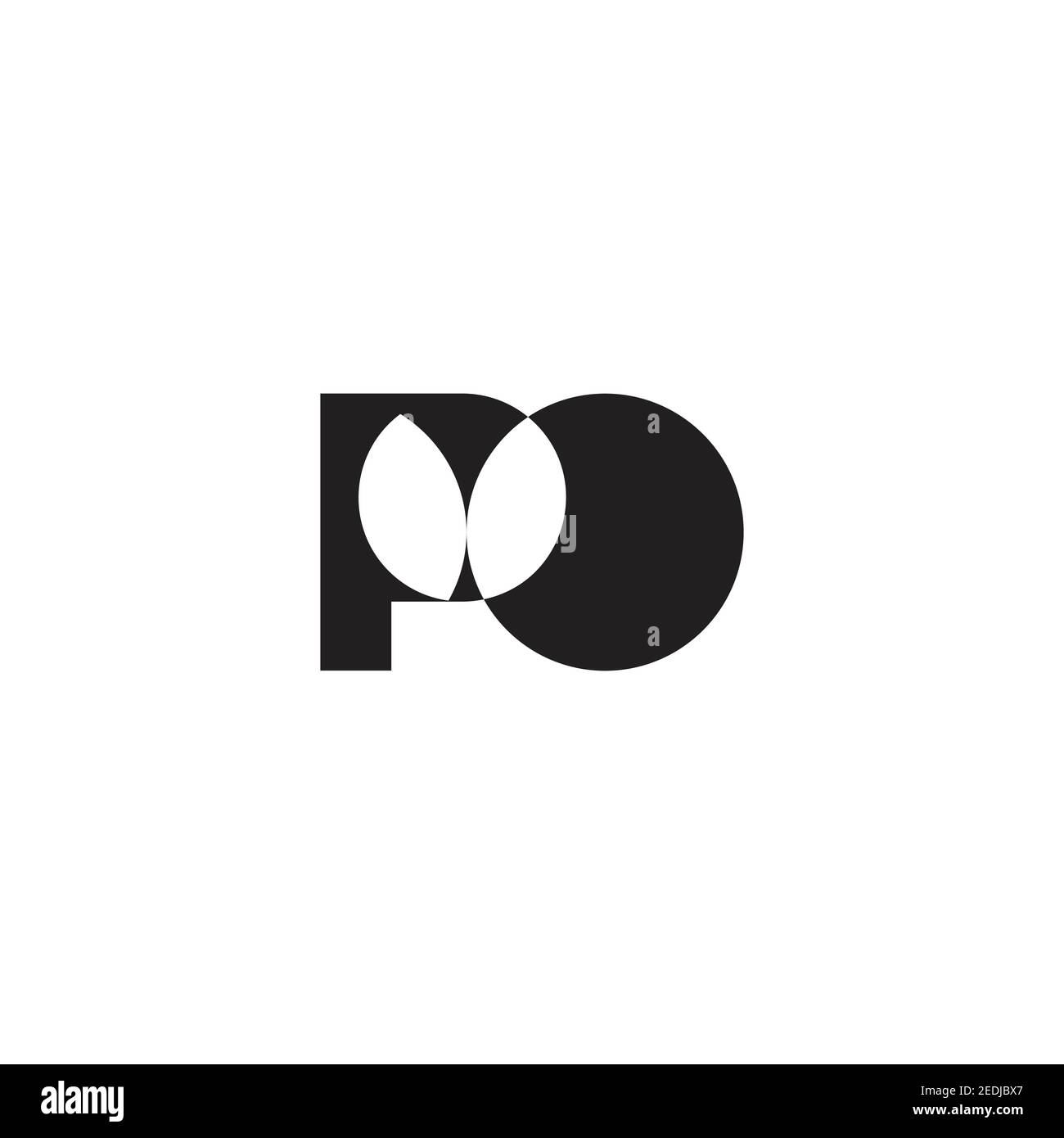 Lettre po logo Banque d'images vectorielles - Page 3 - Alamy