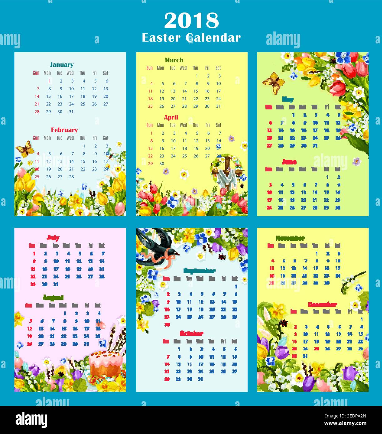 Calendrier catholique Banque d'images vectorielles - Alamy