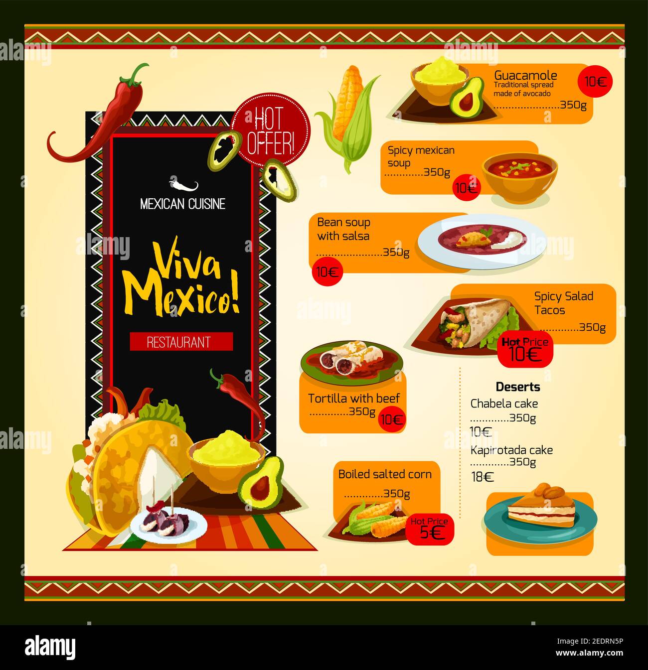 Carte Du Restaurant Mexicain