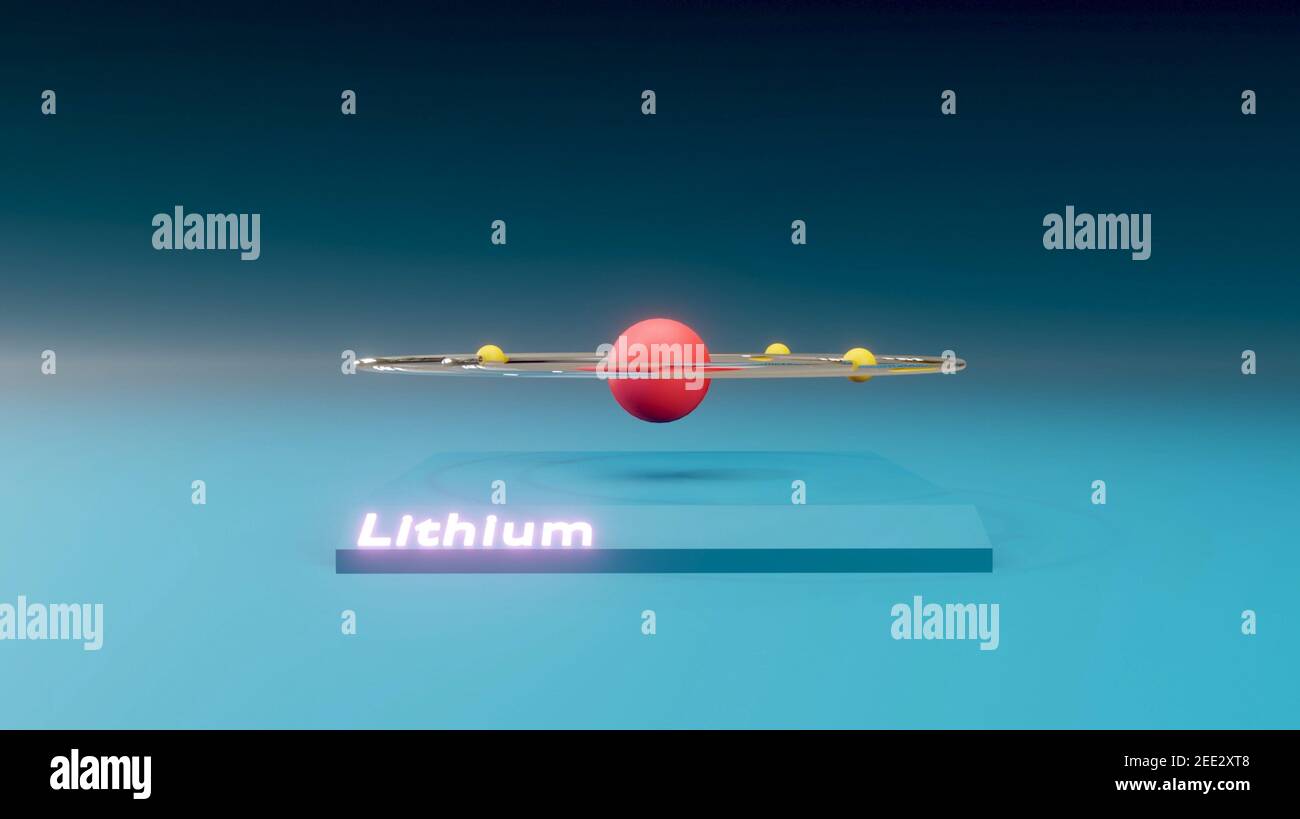 Lithium atom Banque de photographies et d’images à haute résolution - Alamy