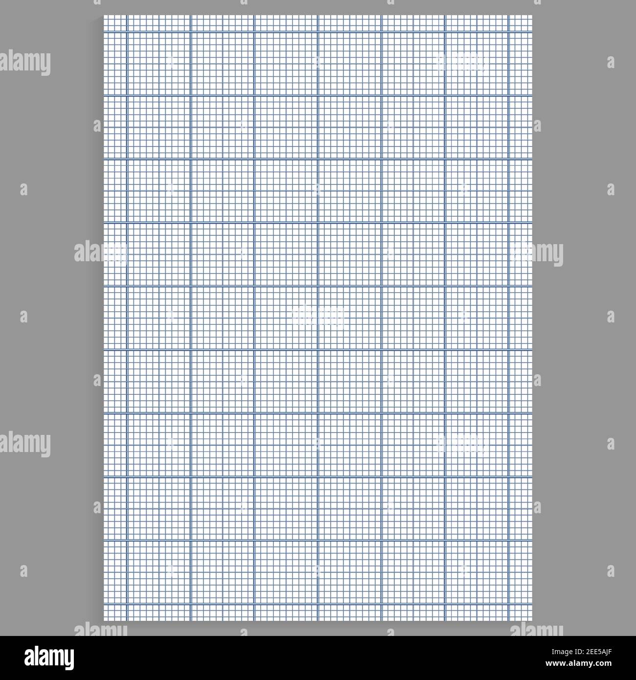 Papier quadrillé. Feuille de papier vierge au format A4. Arrière-plan ...