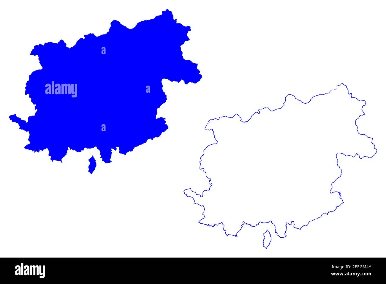 Mappa della provincia di benevento Banque de photographies et d’images ...