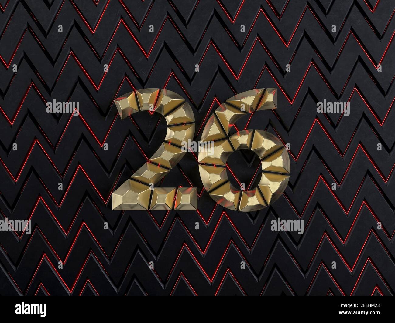 Happy birthday number 26 greeting Banque de photographies et d’images à ...