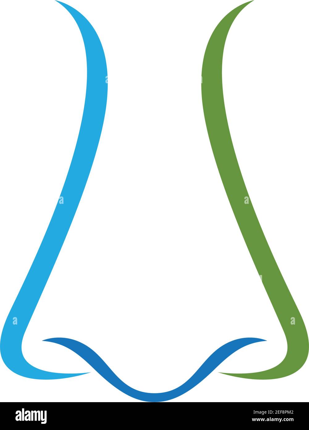 Modèle de logo nez dessin d'illustration d'icône vectorielle Image ...