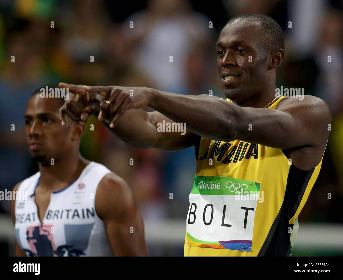 Usain bolt jamaica gestures mens Banque de photographies et d’images à ...