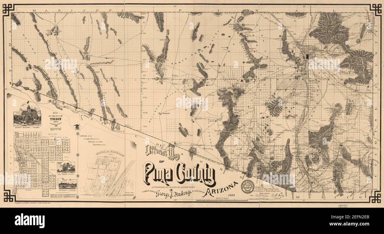 Pima map Banque de photographies et d’images à haute résolution - Alamy