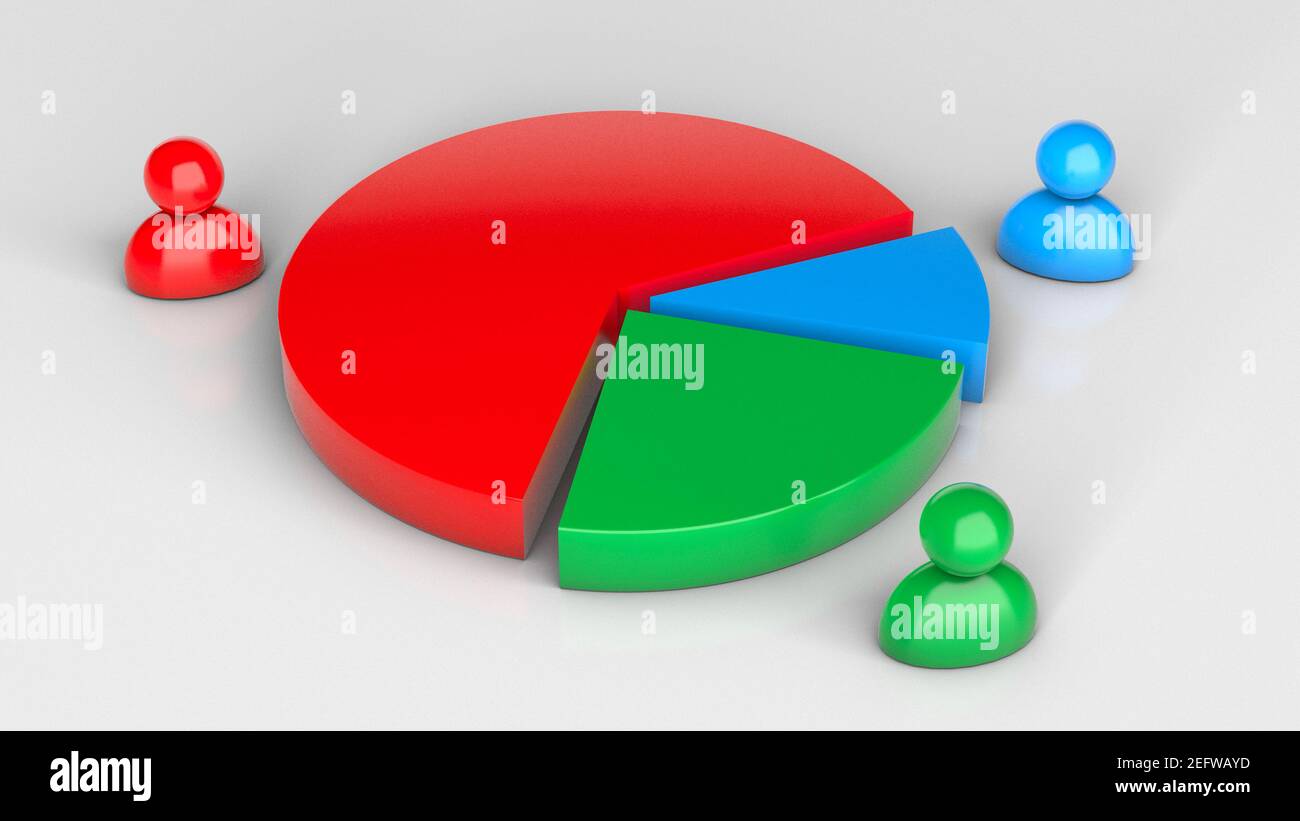 Business pie chart market share Banque de photographies et d’images à ...