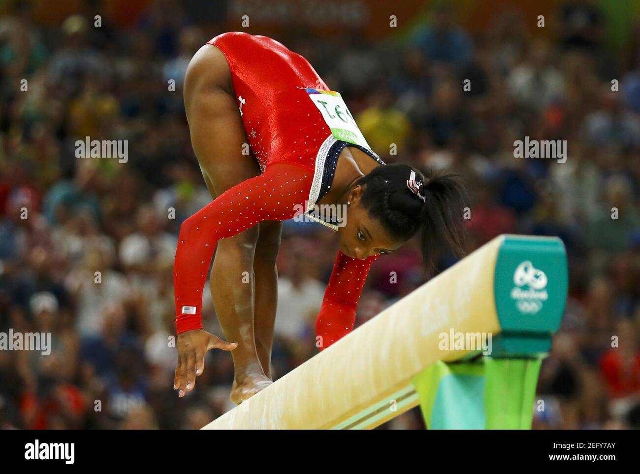 Simone biles poutre rio 2016 Banque de photographies et d’images à ...
