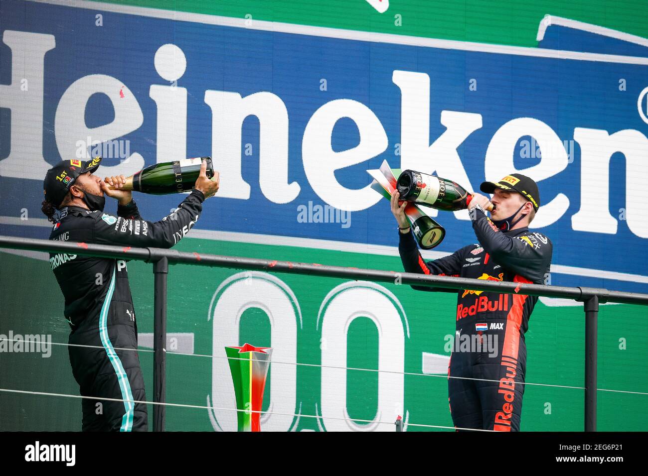 Podium HAMILTON Lewis (gbr), Mercedes AMG F1 GP W11 Hybrid EQ Power+ ...