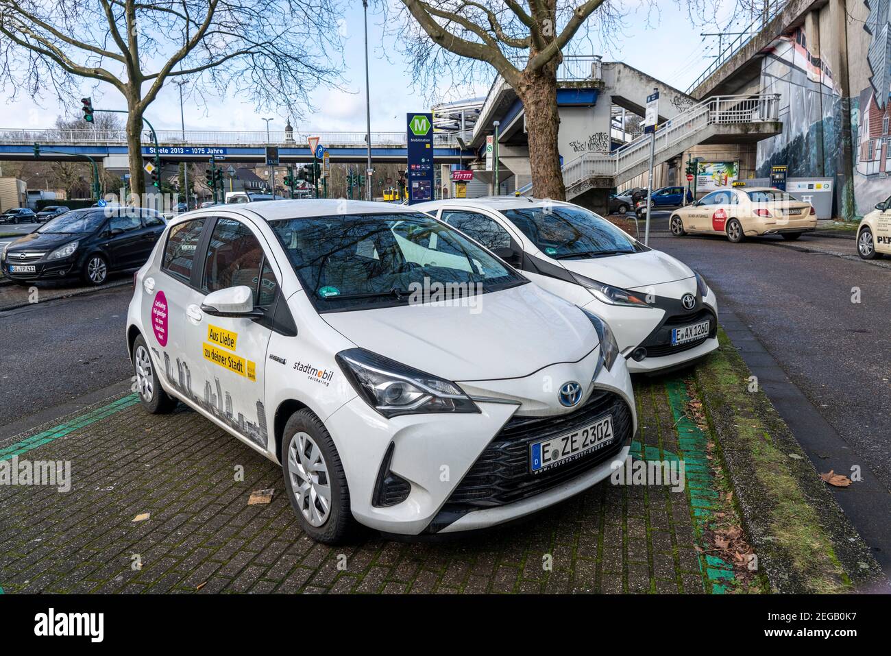 Station de métro Ruhrbahn, à la station de S-Bahn Essen-Steele ...
