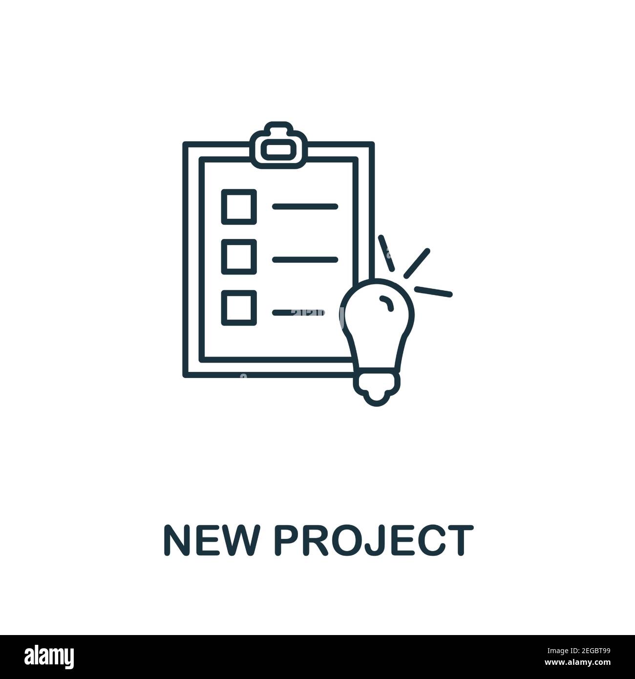 Icône Nouveau projet. Elément simple de la collection de gestion. Icône ... Icône Nouveau projet. Elément simple de la collection de gestion. Icône ...