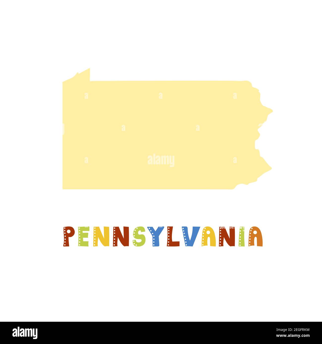 Infographie de la pennsylvanie Banque de photographies et d’images à ...