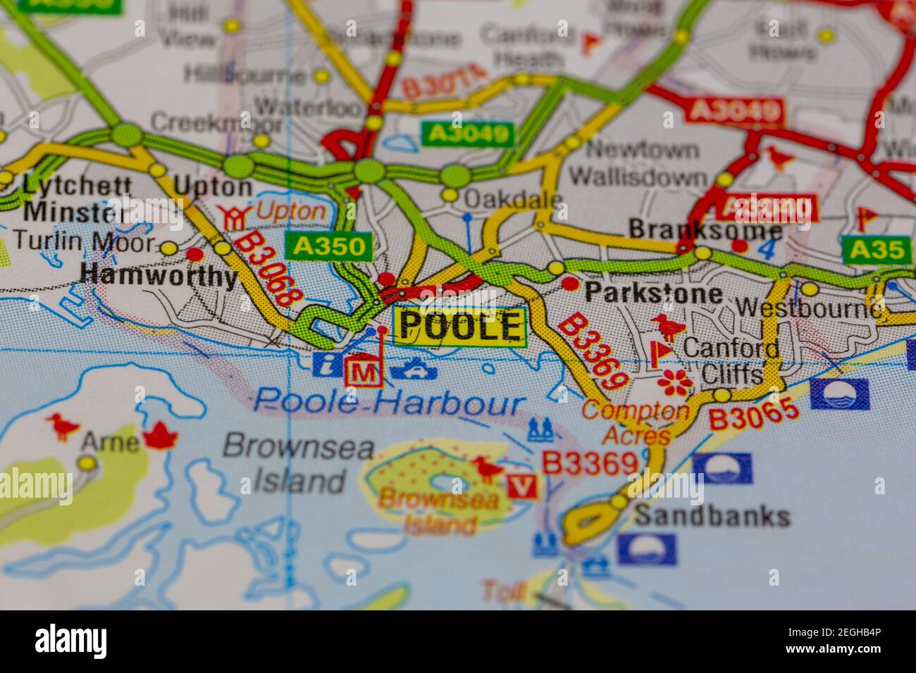Poole sur une carte Banque de photographies et d’images à haute ...