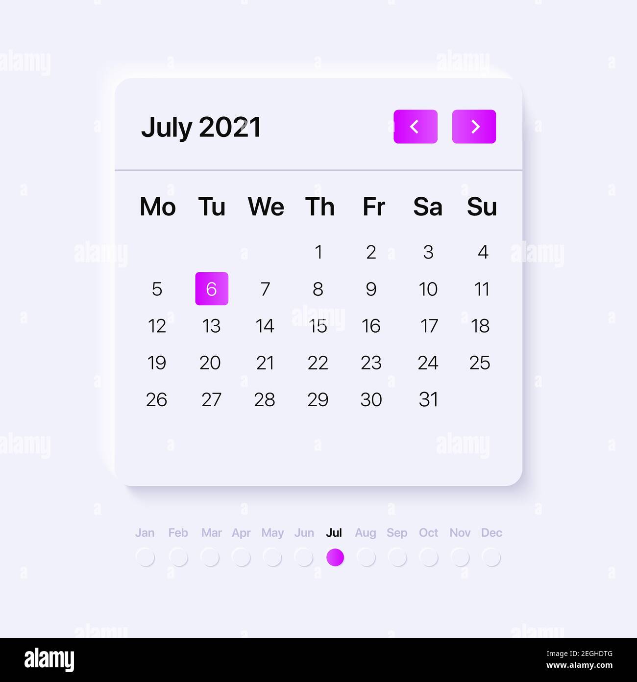 Modèle d'application de calendrier. Modèle d'interface mobile et Web ...