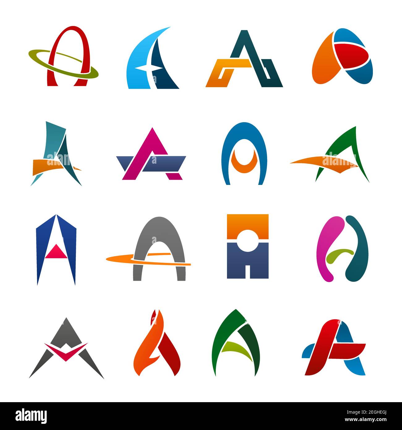 Lettre alphabétique ICÔNE de police moderne définie pour le modèle de ...