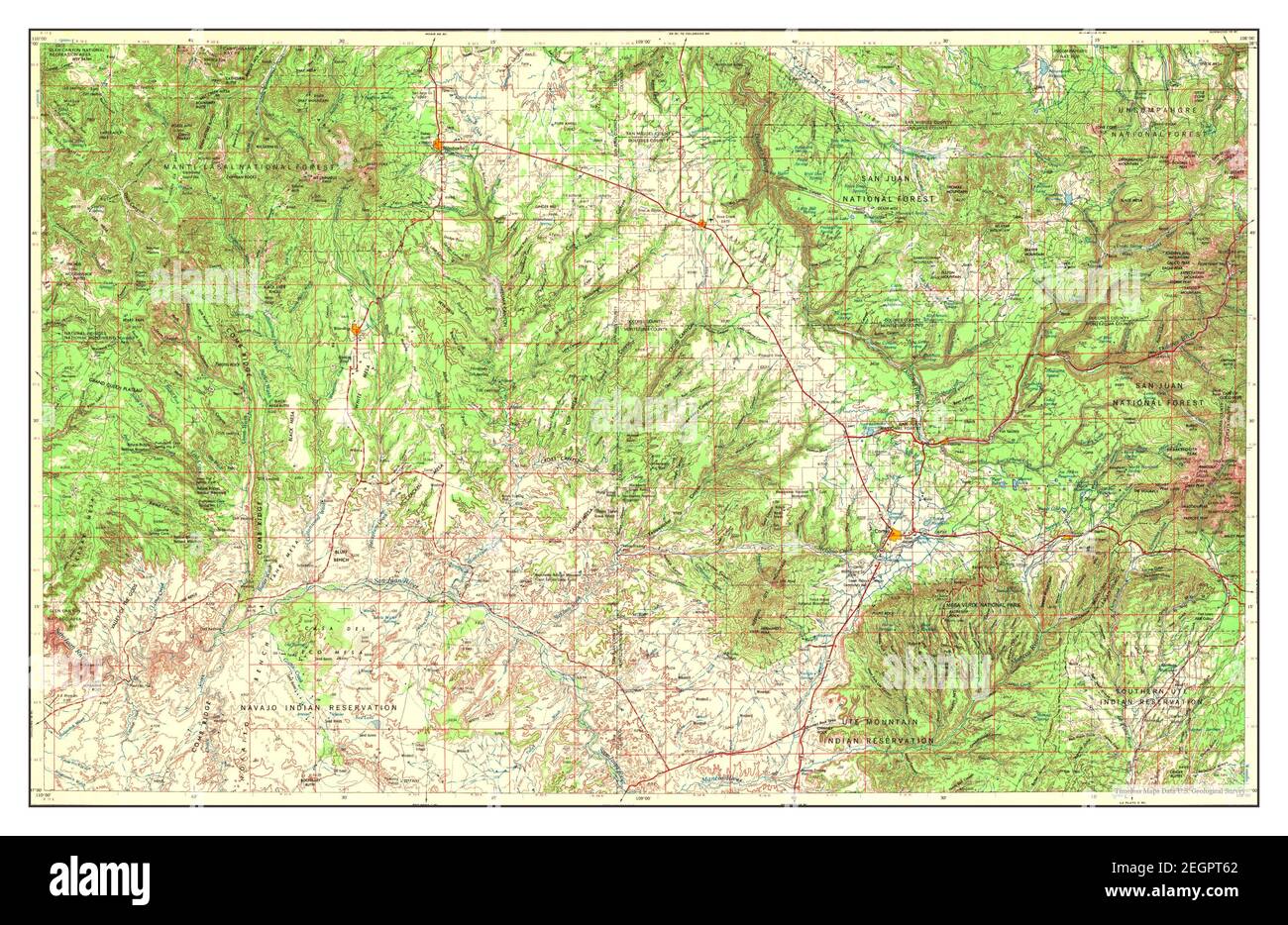Carte du colorado cortez Banque de photographies et d’images à haute ...