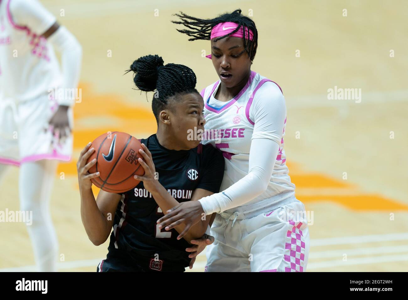 18 février 2021 : Eniya Russell #2 des Gamecocks de Caroline du Sud se ...