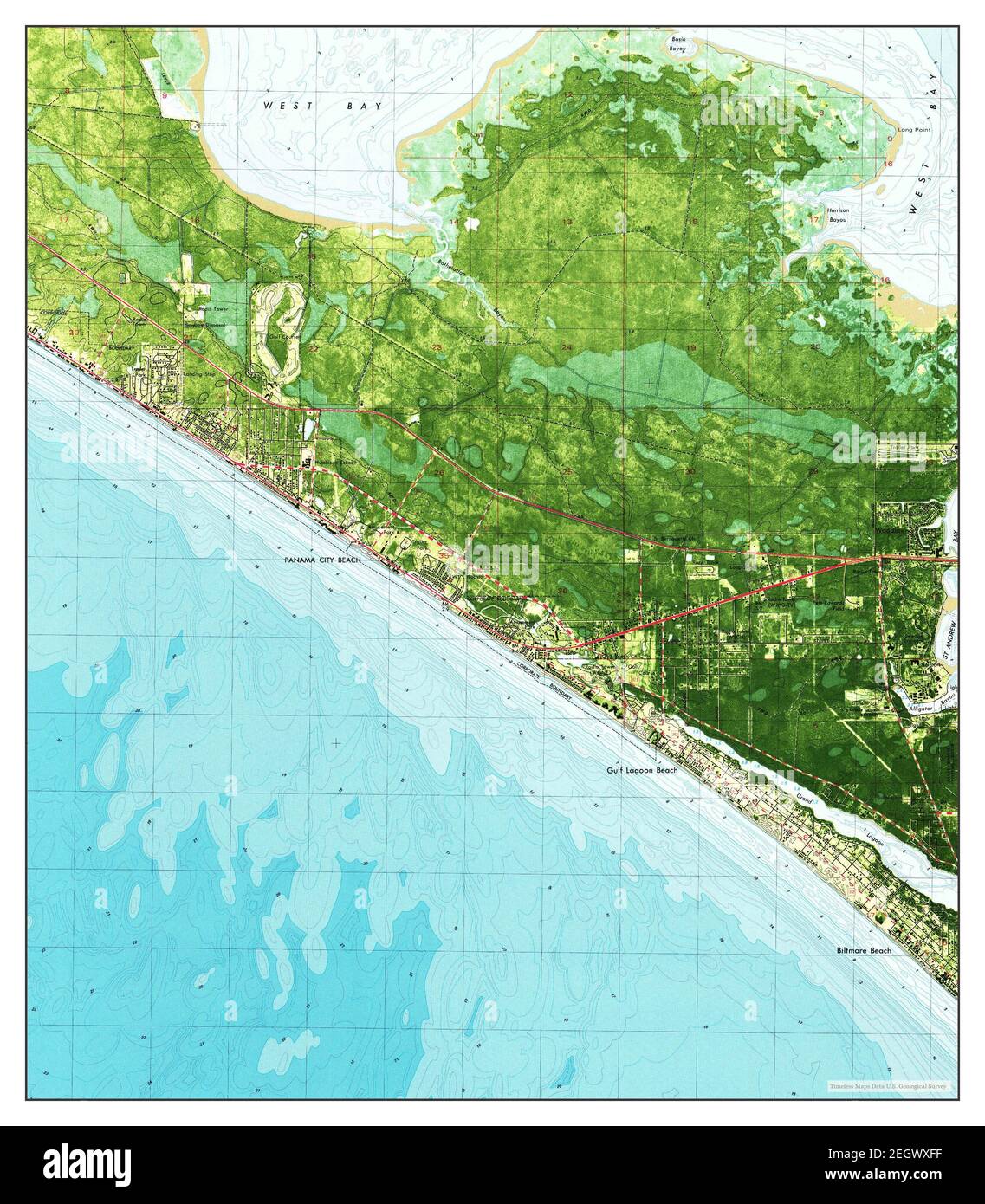 Carte de la plage de la ville de panama Banque de photographies et d ...
