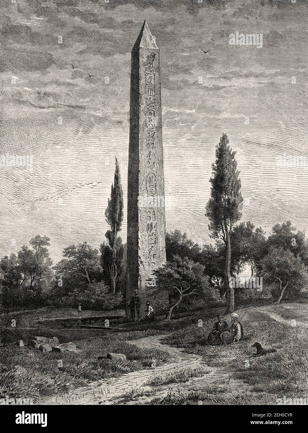 Obélisque Temple du Soleil à l'ancien Héliopolis, Histoire de l'Égypte ...