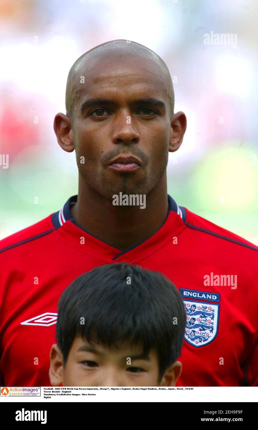 Coupe du monde de football fifa 2002 action trevor sinclair Banque de ...