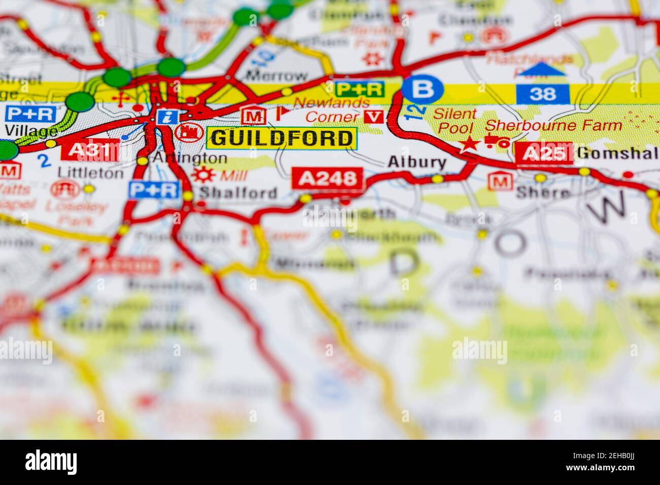 Carte de guildford Banque de photographies et d’images à haute ...