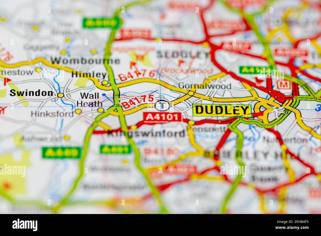 Dudley sur une carte Banque de photographies et d’images à haute ...