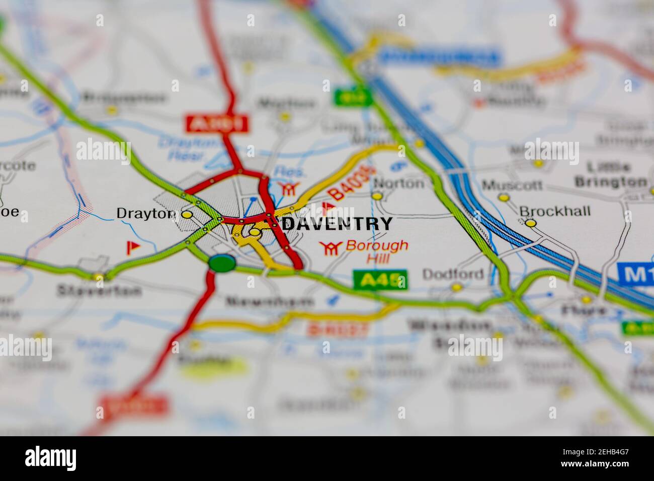 Carte de daventry Banque de photographies et d’images à haute ...