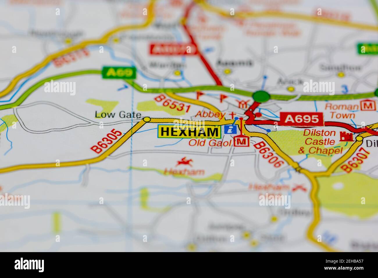 Carte hexham Banque de photographies et d’images à haute résolution - Alamy