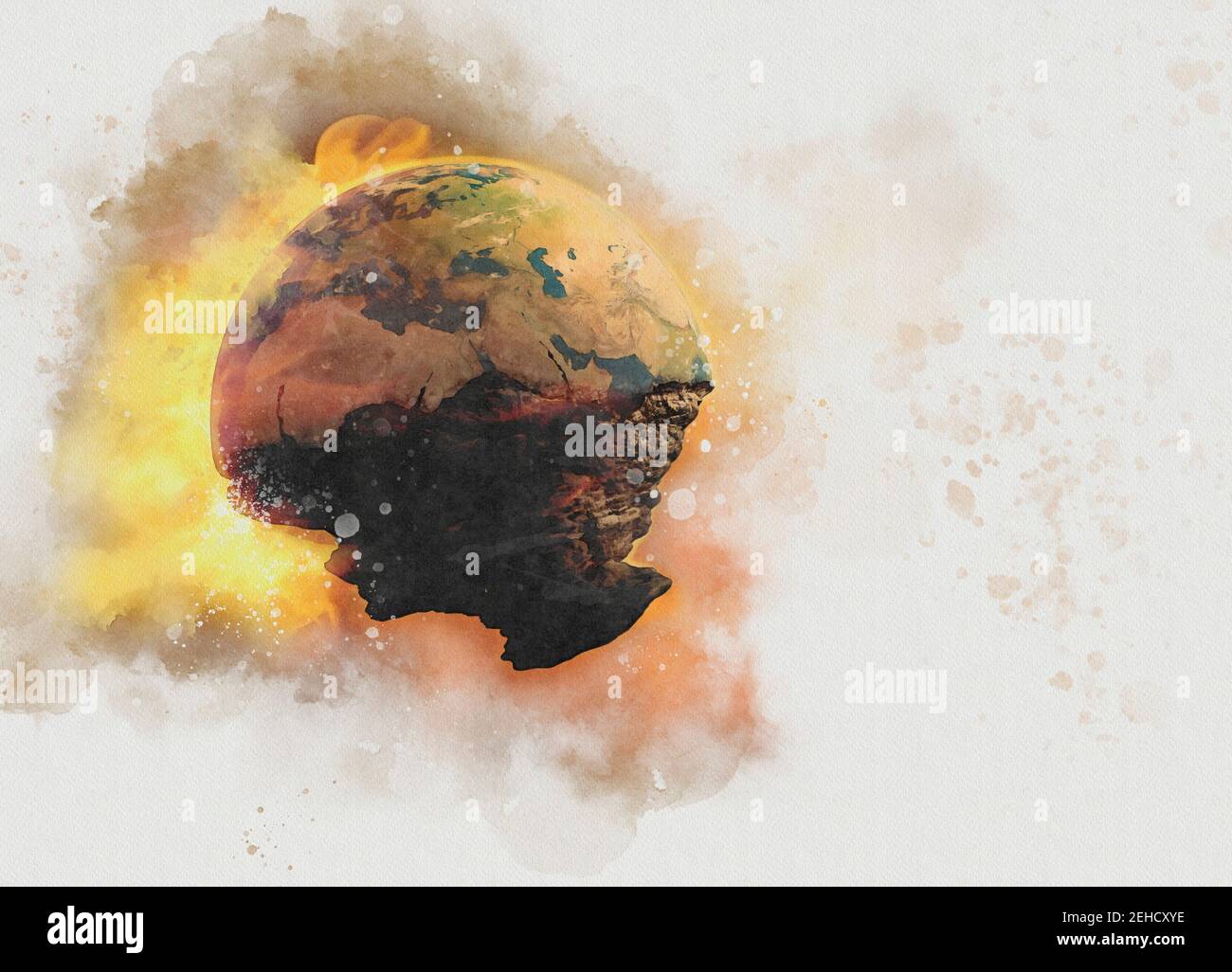 Illustration de la fin du monde Banque de photographies et d’images à ...