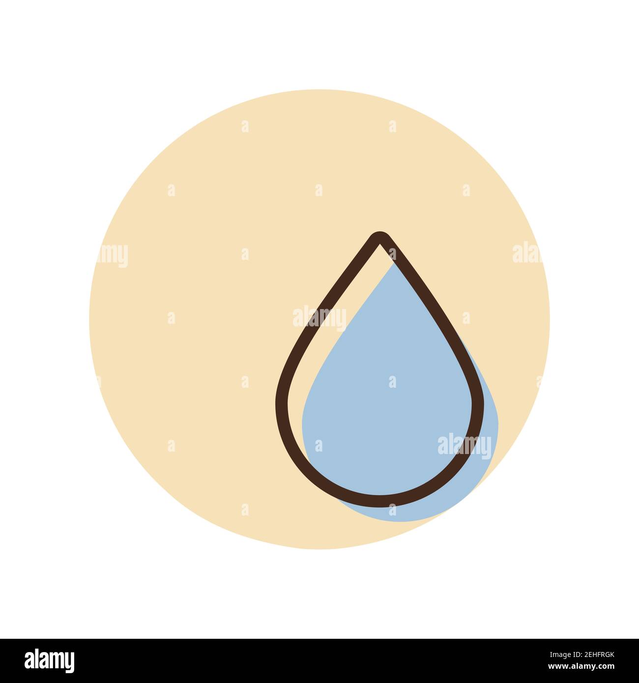 Icône de vecteur d'eau de goutte. Signe de météorologie. Symbole ...