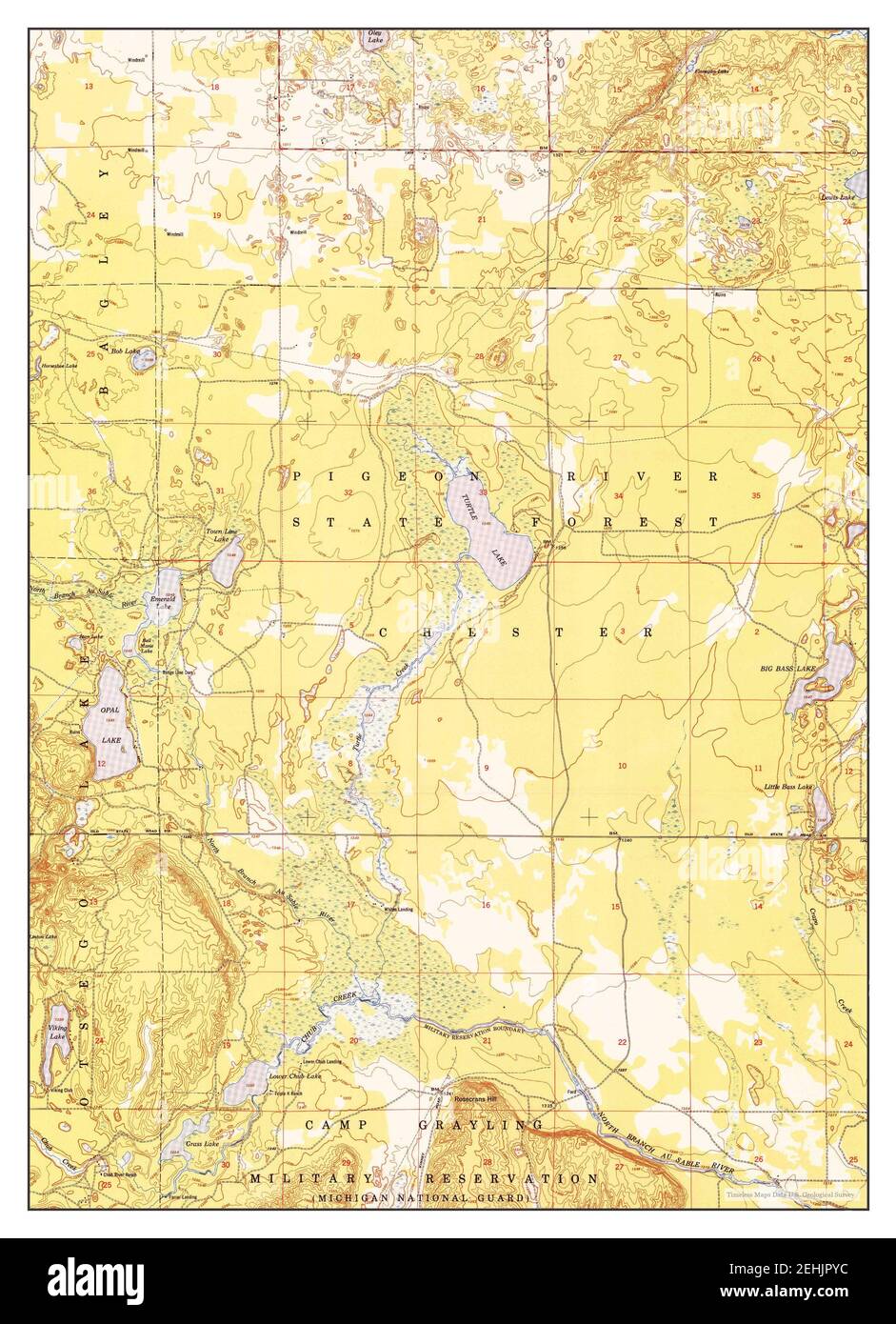 Carte du lac des tortues Banque de photographies et d’images à haute ...
