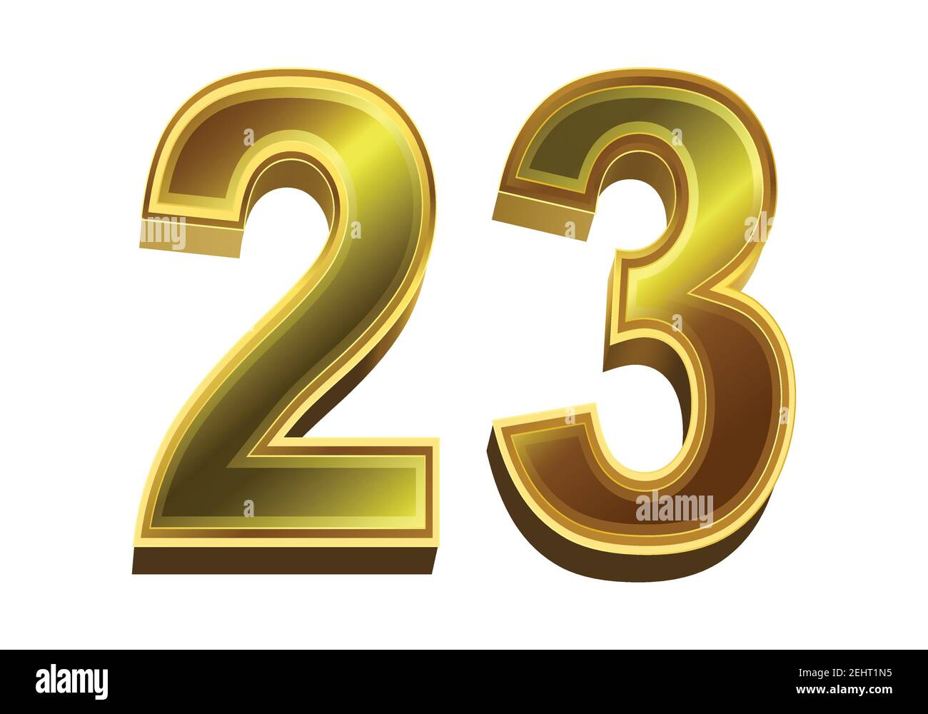 Chiffre 23 Banque d'images vectorielles - Alamy