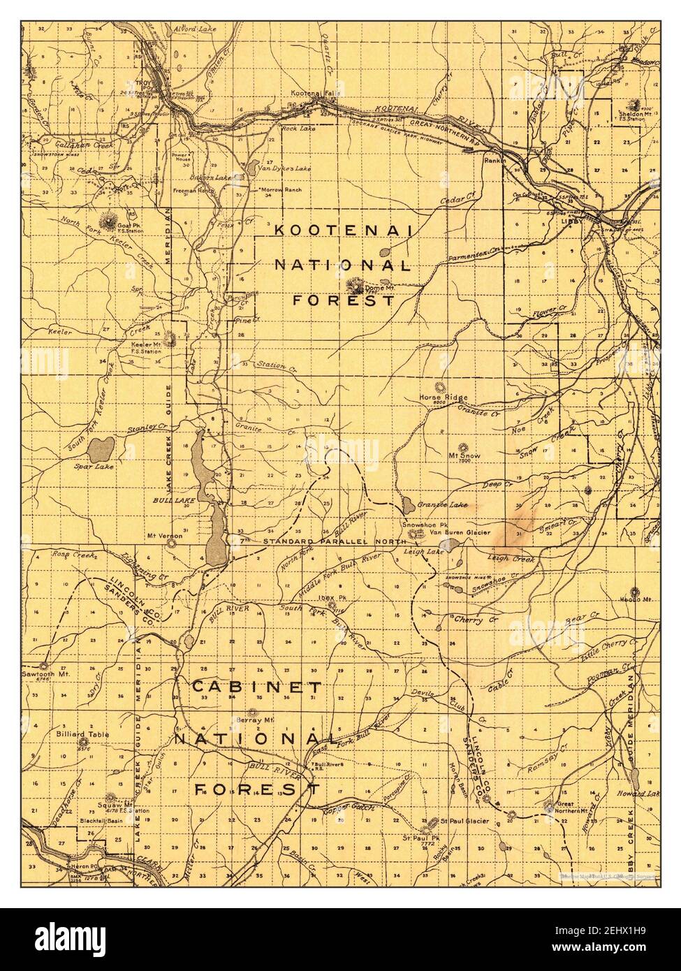 Carte de libby montana Banque de photographies et d’images à haute ...